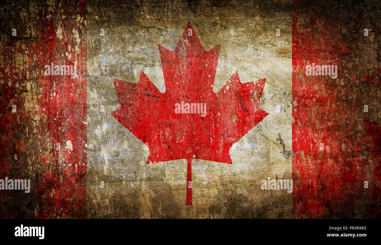 Tattered canadian flag hi-res stock photography and images - Alamy