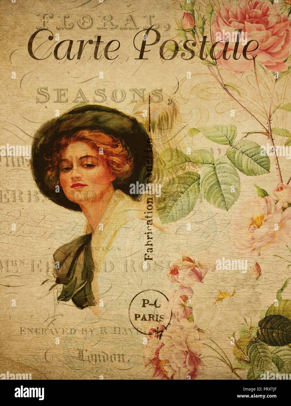 Antique French Poster High Resolution Stock Photography and Images - Alamy