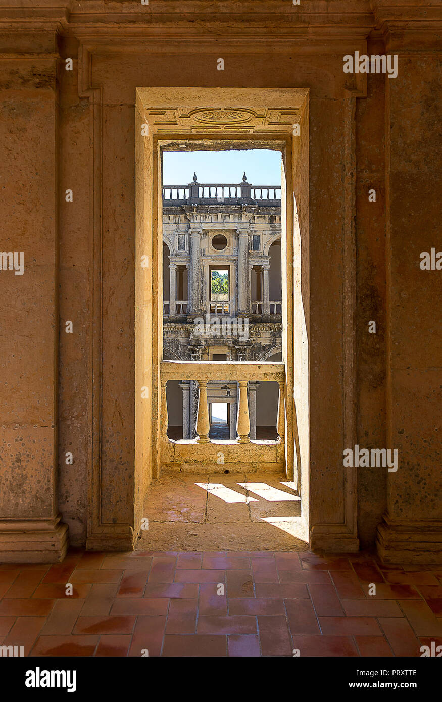 Window With a View in Convent of Christ, Portuguese Historical Monument ...