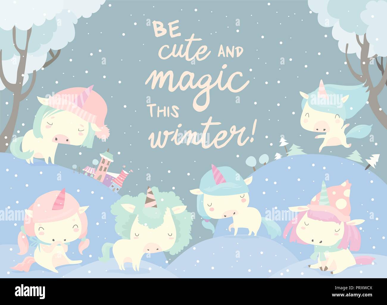 Funny horse snow Stock Vector Images - Alamy