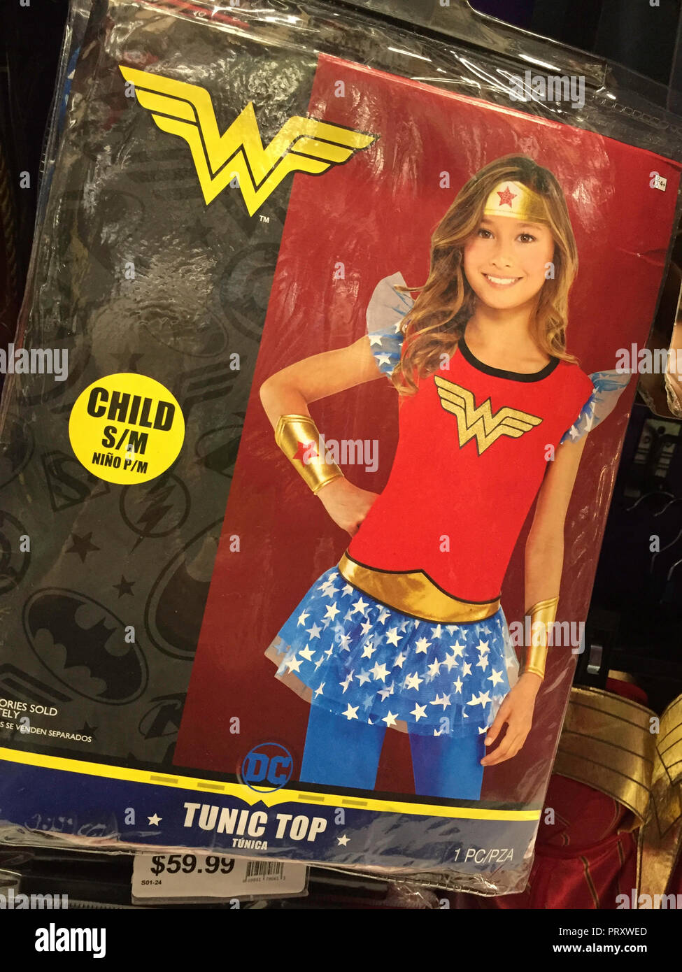 Halloween Costumes are for sale at Party City store, NYC, USA Stock ...