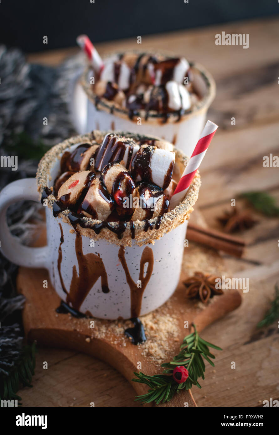 Hot chocolate in mugs hi-res stock photography and images - Alamy