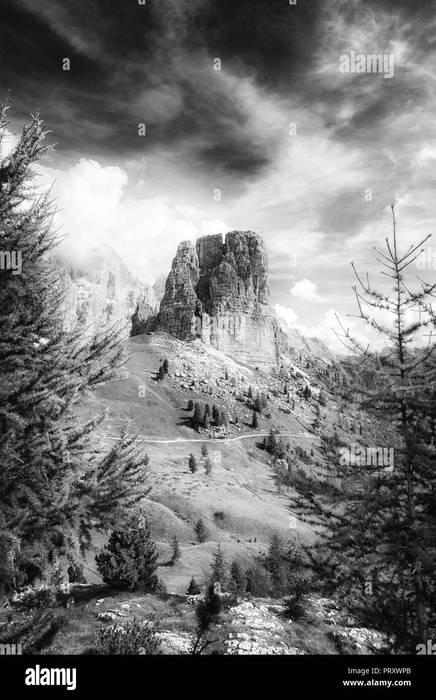 Cinque torri in black and white hi-res stock photography and images - Alamy