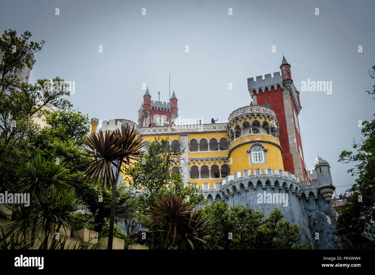 Most beautiful castles of Europe - Pena palace in Lisbon, Portugal ...
