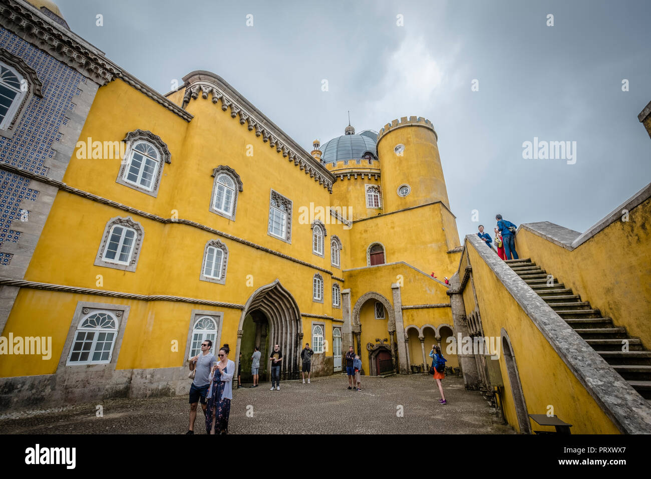 Most beautiful castles of Europe - Pena palace in Lisbon, Portugal ...