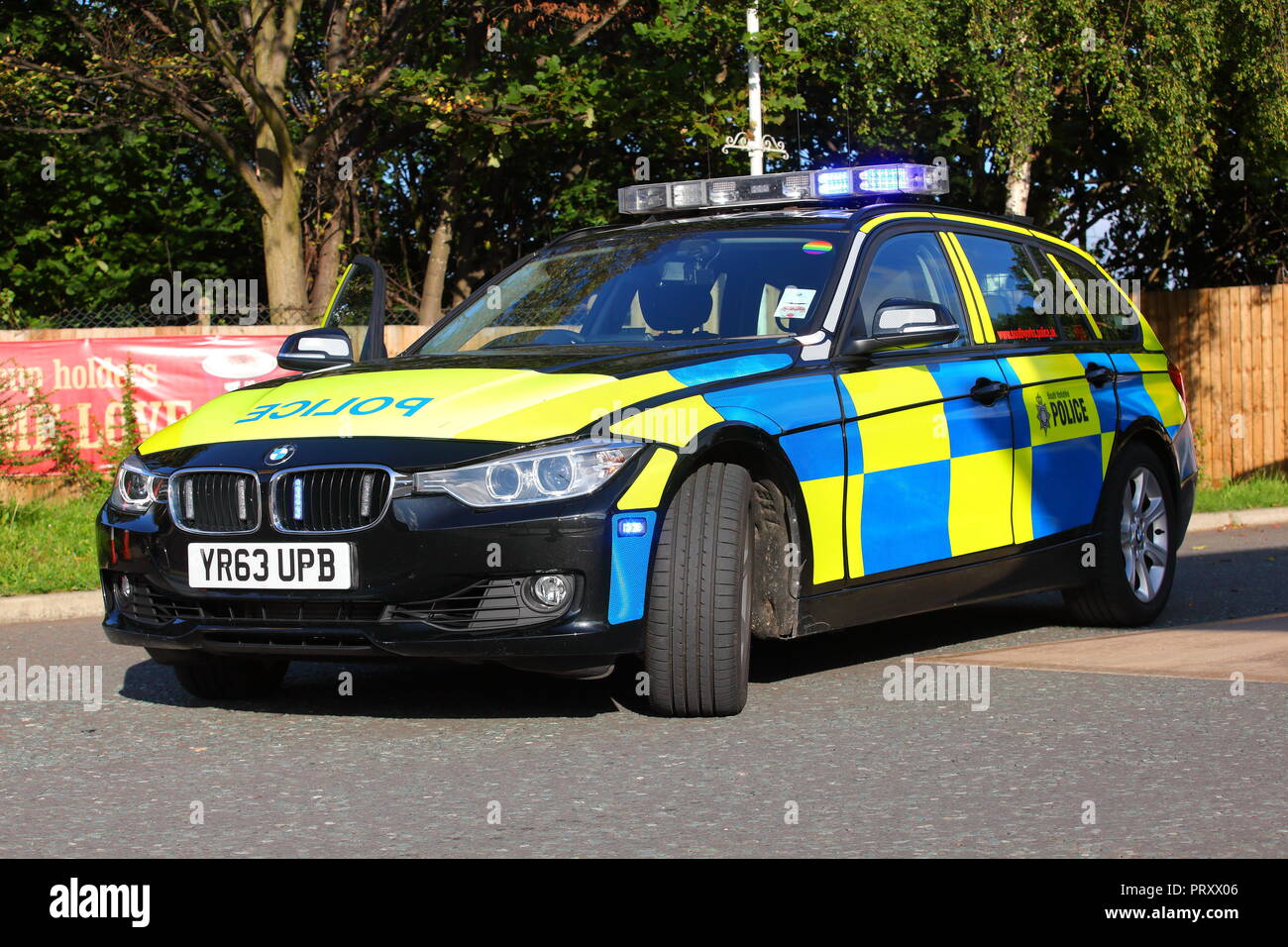 A bmw police car in a different livery to the rest of South Yorkshire ...