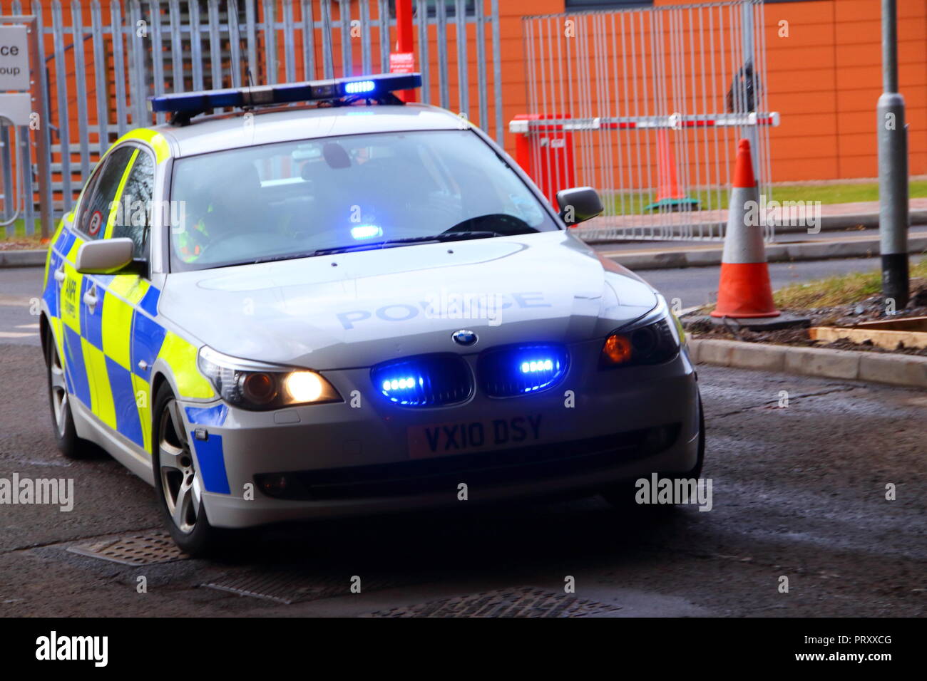 An Audi A3 Saloon Police Car leaving Perry Barr Central Motorway Police ...