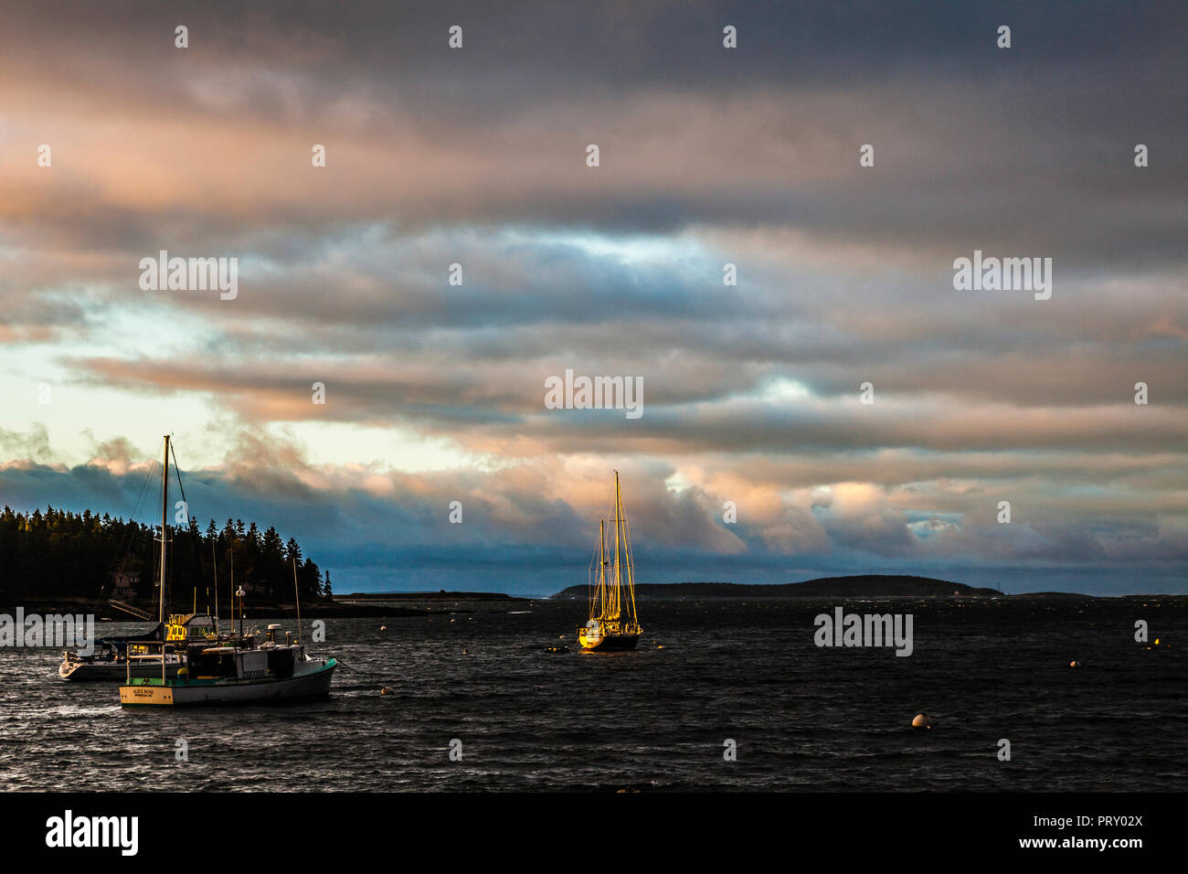 Harbor Port Clyde, Maine, USA Stock Photo - Alamy