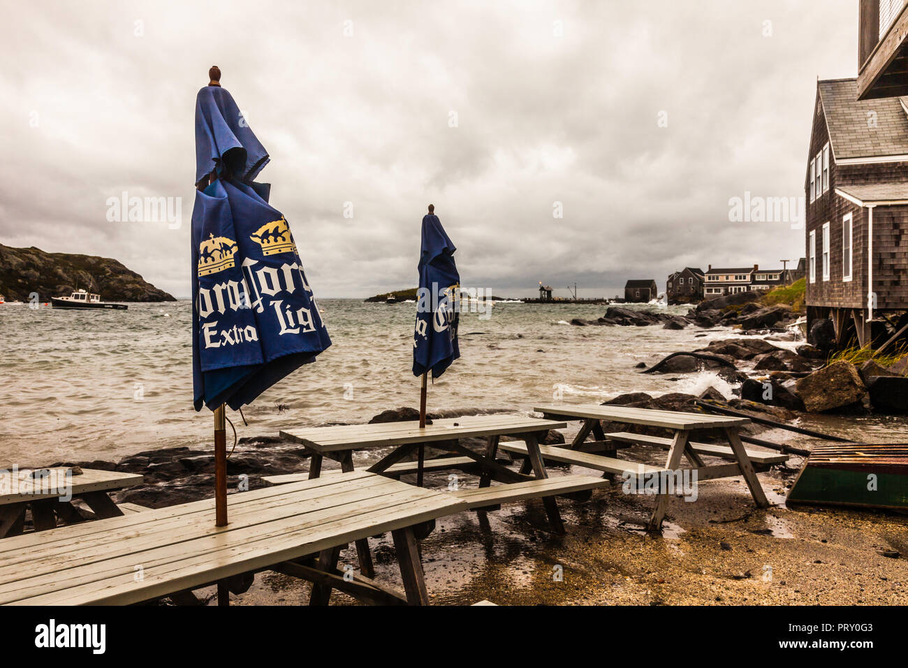 Harbor Monhegan Island, Maine, USA Stock Photo - Alamy