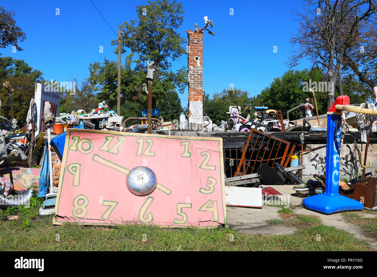 The Heidelberg Project, an outdoor art environment in the McDougall ...