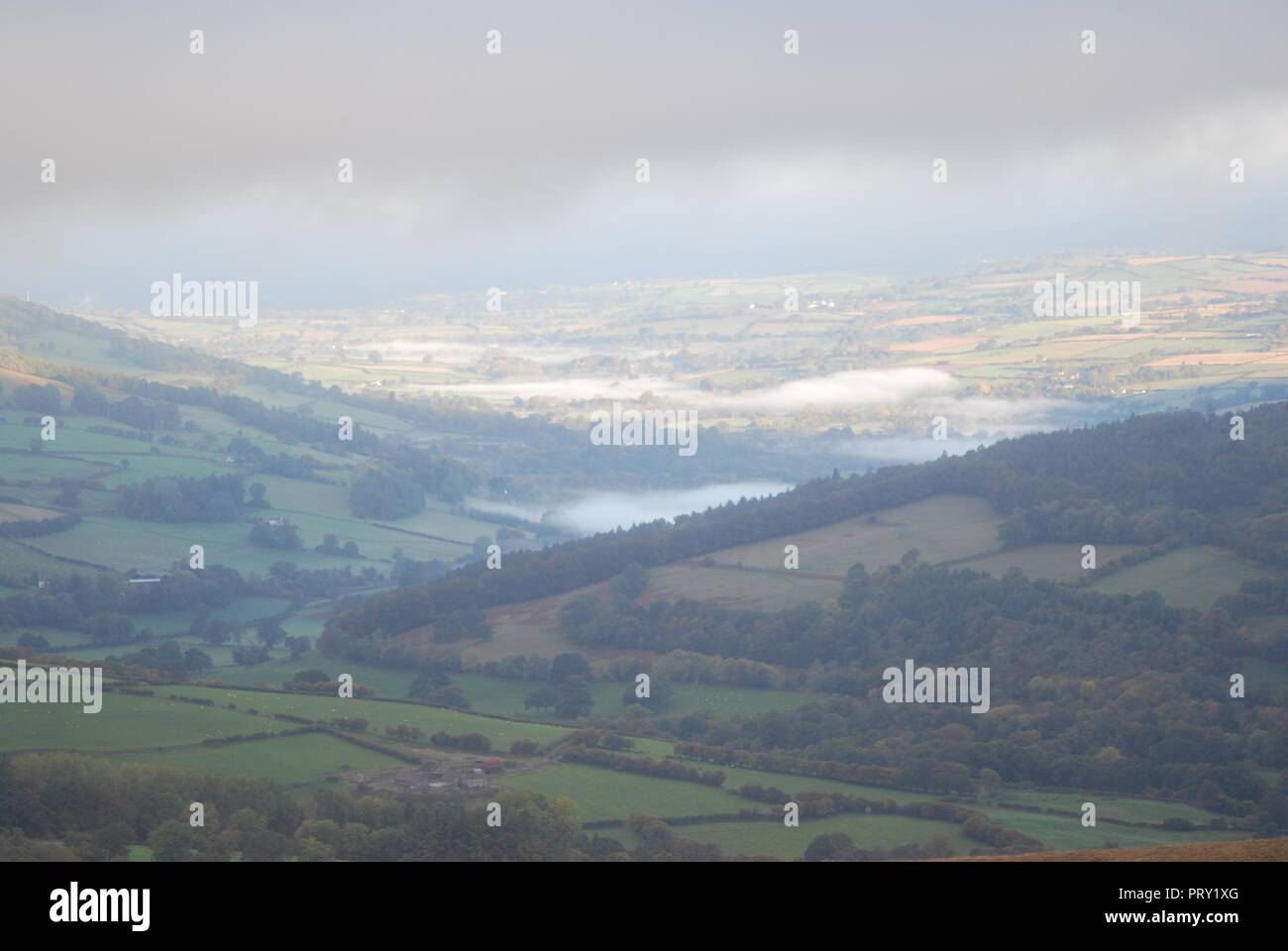 Looking Towards Llangorse Lake from Llangynidr Moor Stock Photo - Alamy