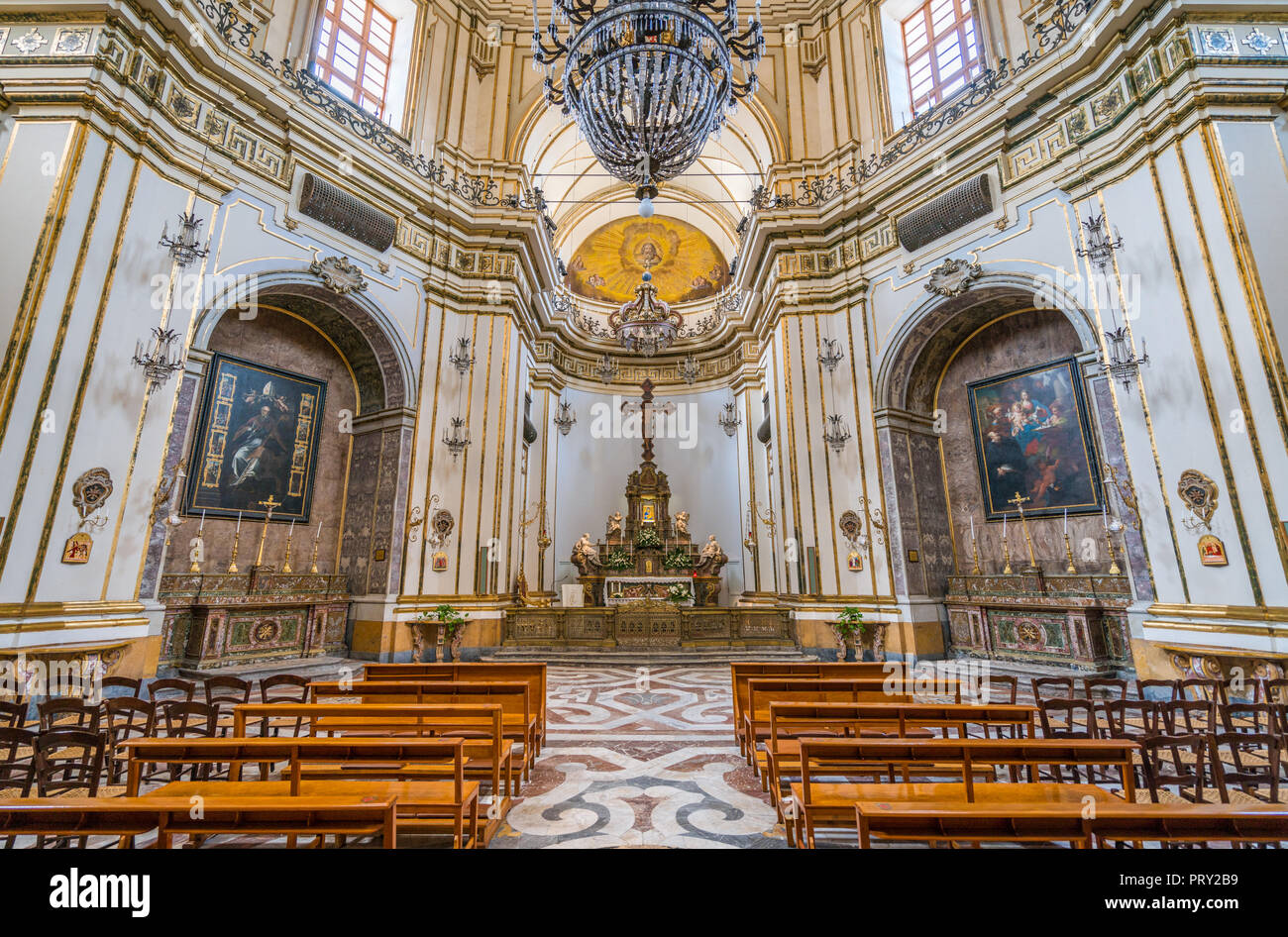 Church of San Giuliano in Catania, Sicily, southern Italy Stock Photo ...