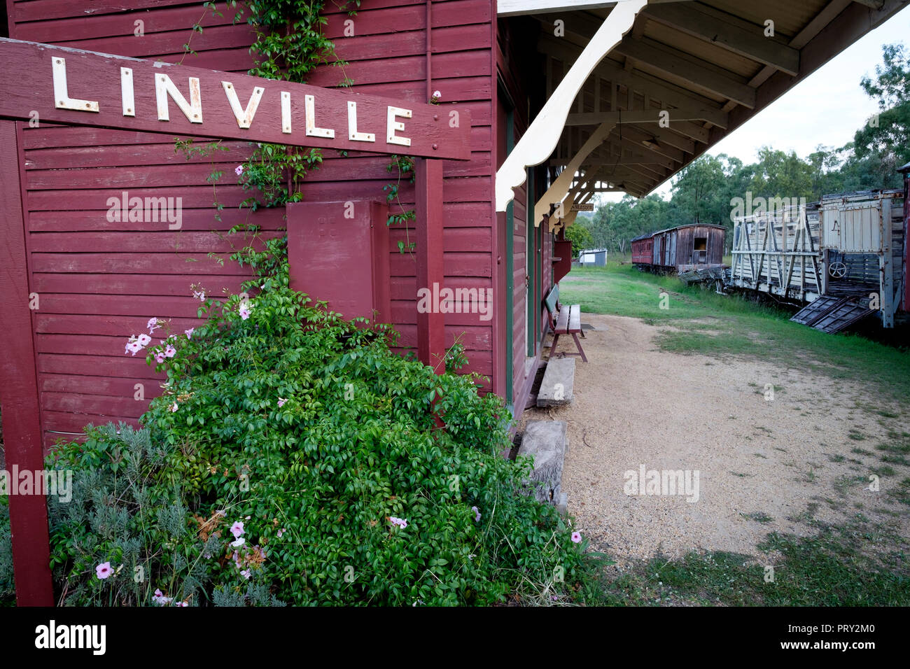 Linville Railway Station Stock Photo - Alamy