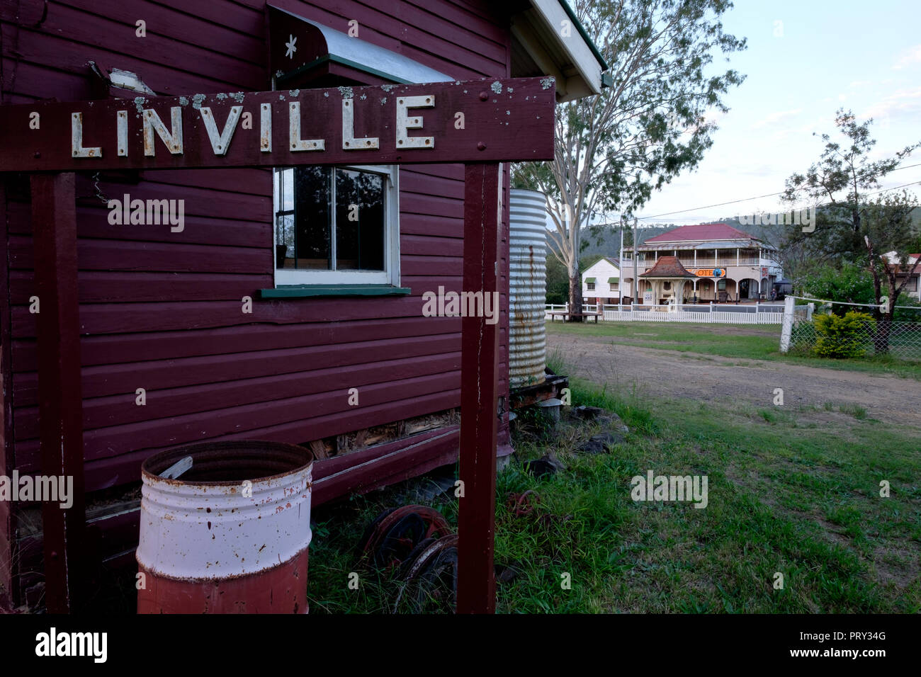 Linville Railway Station Stock Photo - Alamy