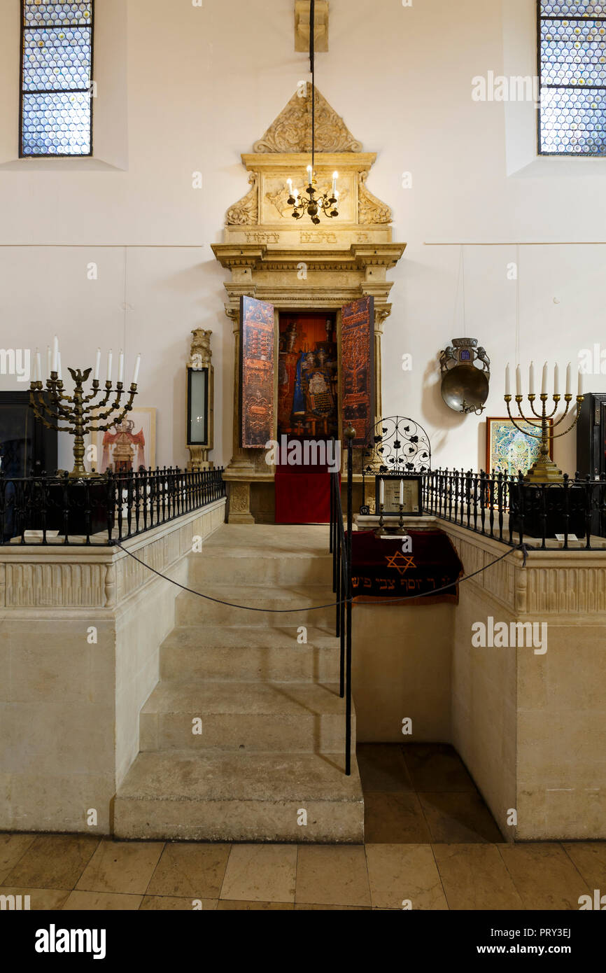 Krakow, Poland - August 23, 2018: Interior of the Old Synagogue in ...