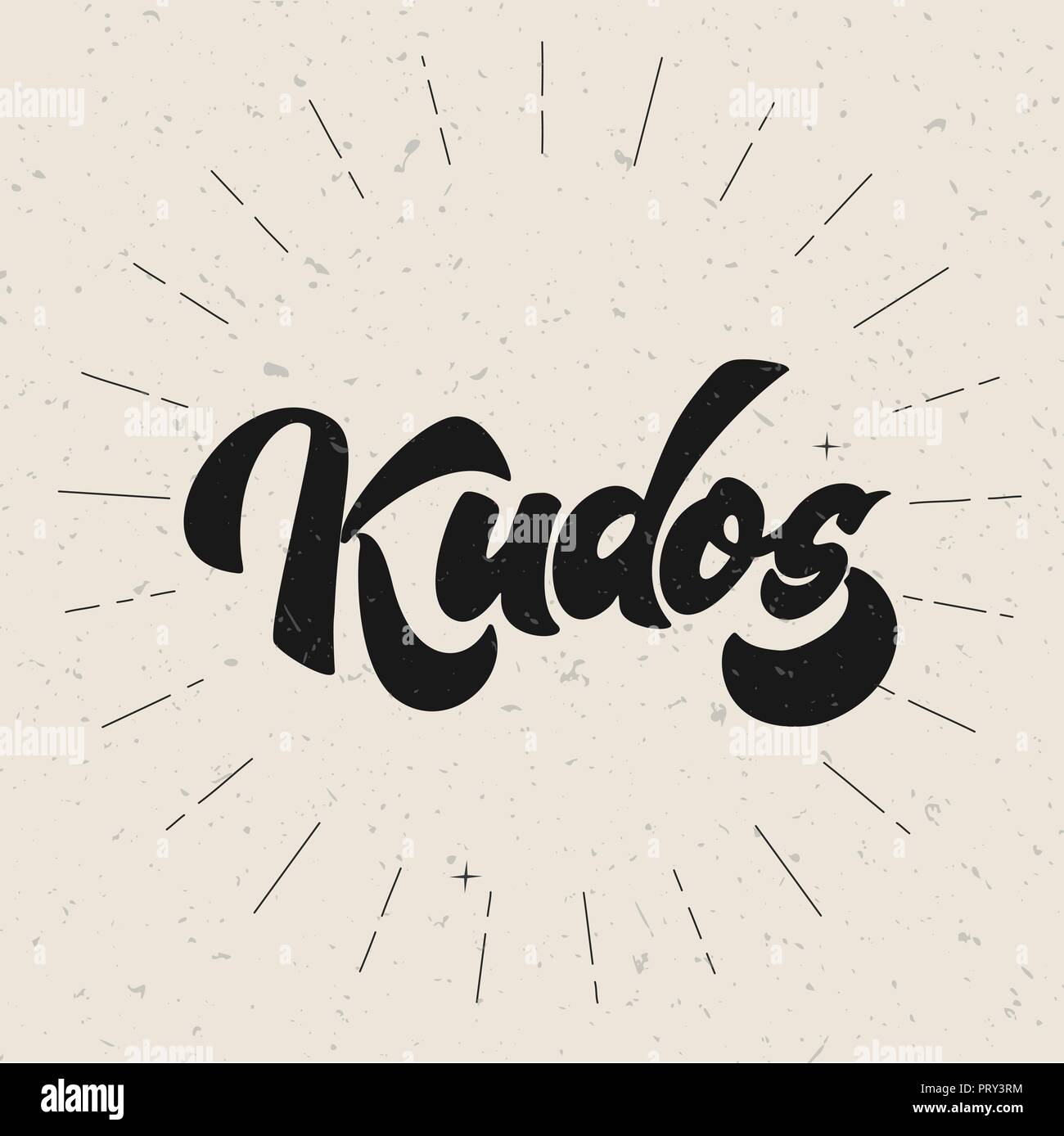 Kudos word Stock Vector Images - Alamy