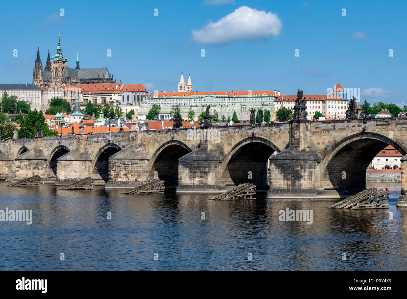 The Famous Charles Bridge is Prague's Oldest Bridge Stock Photo - Alamy