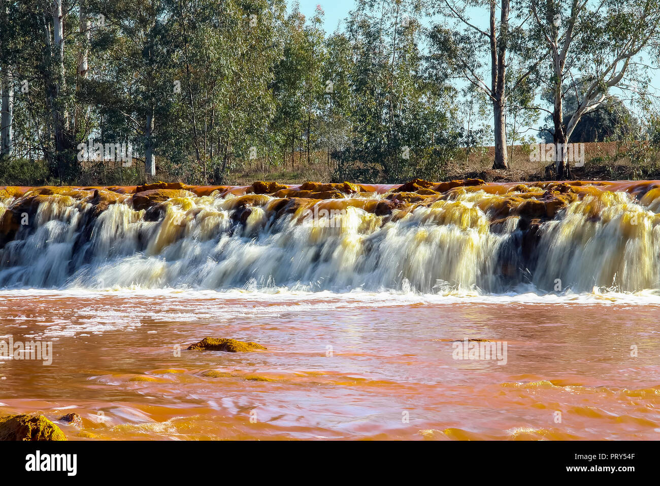 Red river waterfall Stock Photo - Alamy