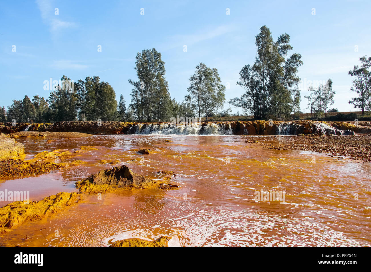 Red river waterfall Stock Photo - Alamy