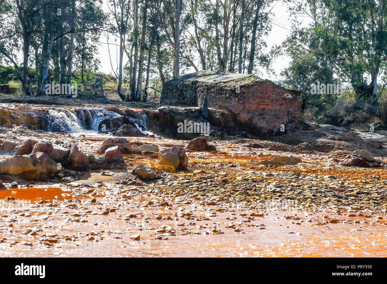 Red river waterfall Stock Photo - Alamy