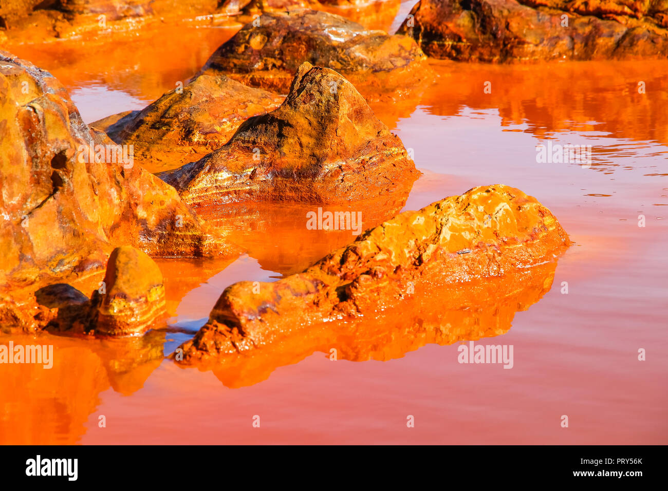 Red river waterfall Stock Photo - Alamy