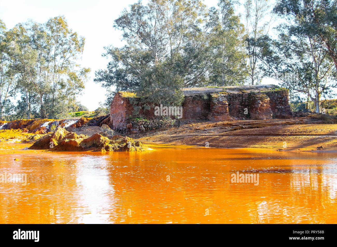 Red river waterfall Stock Photo - Alamy