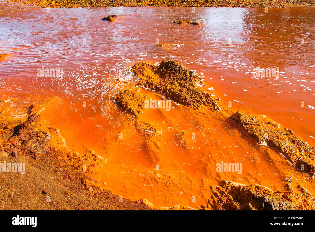 Red river waterfall Stock Photo - Alamy