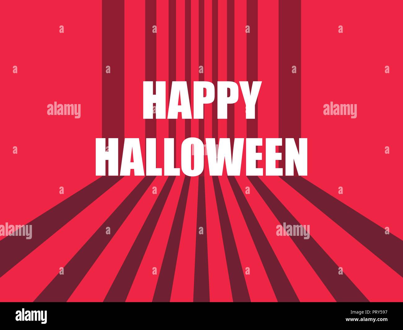 Happy Halloween October 31st. Horror retro background with stripes ...