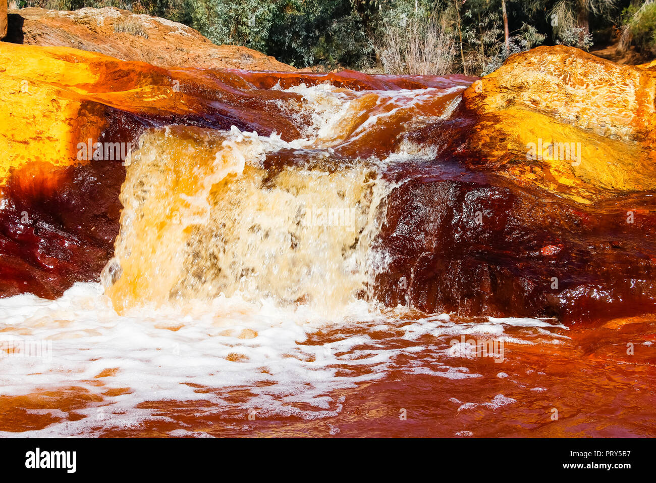 Red river waterfall Stock Photo - Alamy