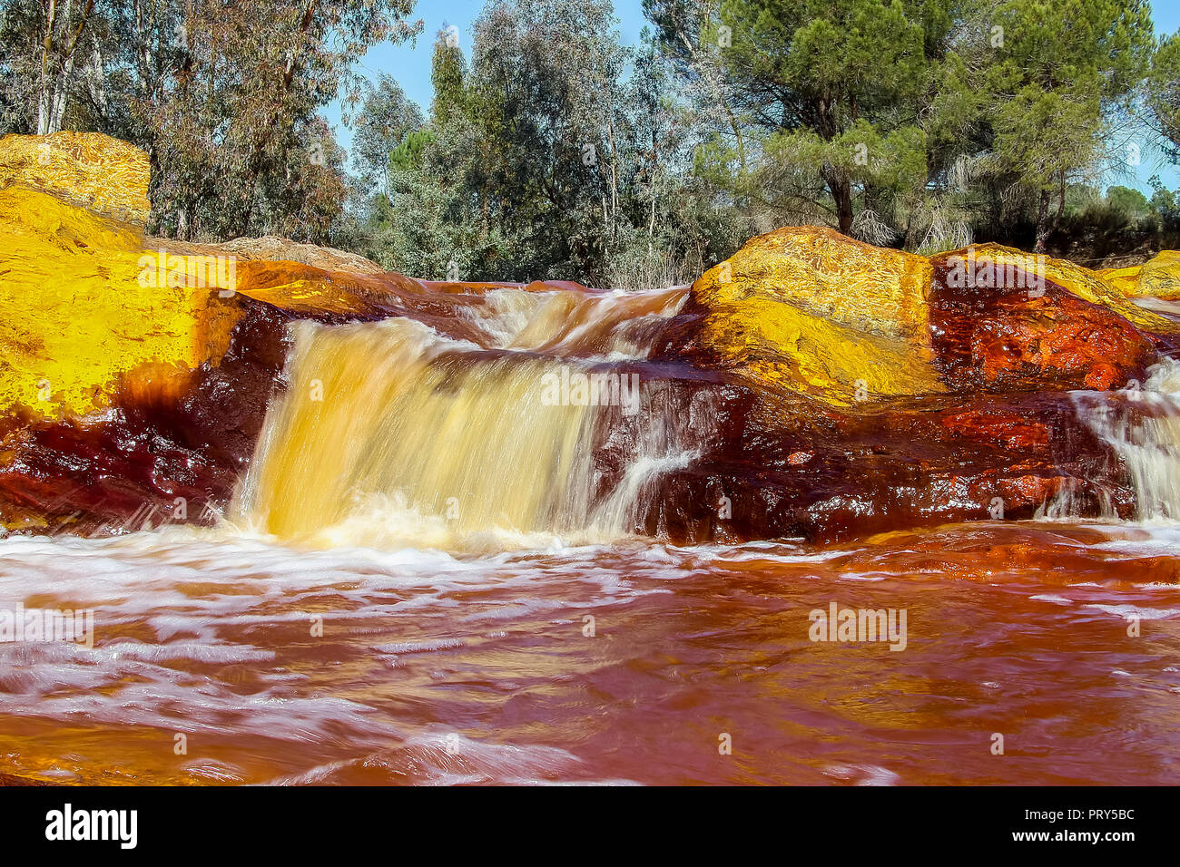 Red river waterfall Stock Photo - Alamy