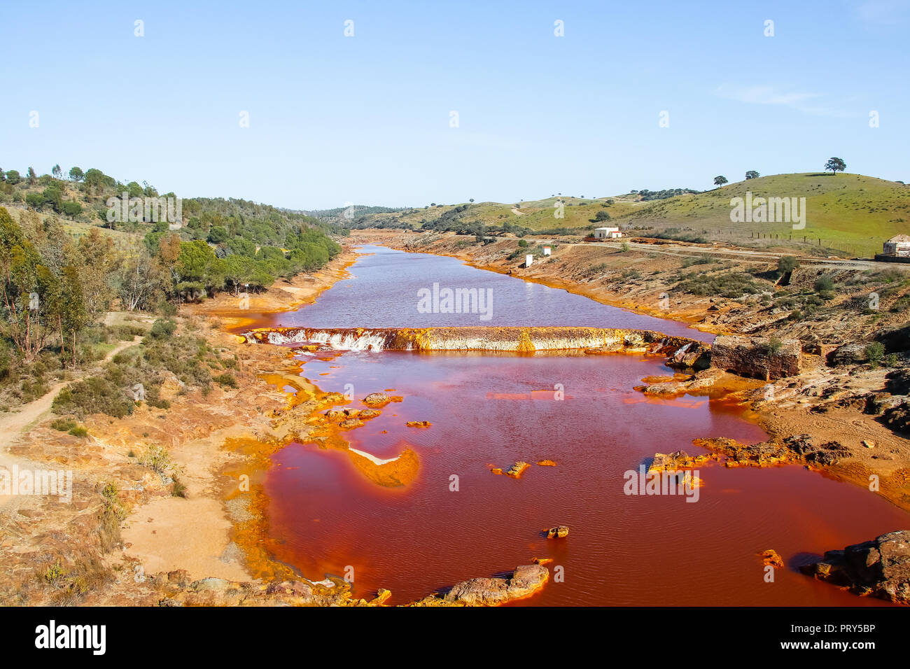 Red river waterfall Stock Photo - Alamy