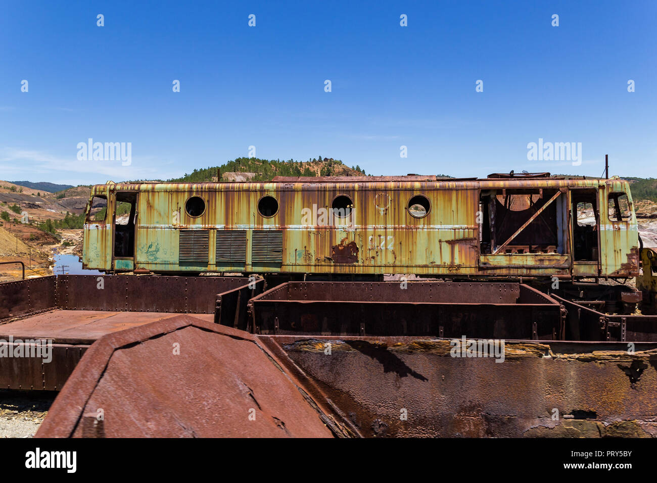 Old and rusty diesel locomotive Stock Photo - Alamy