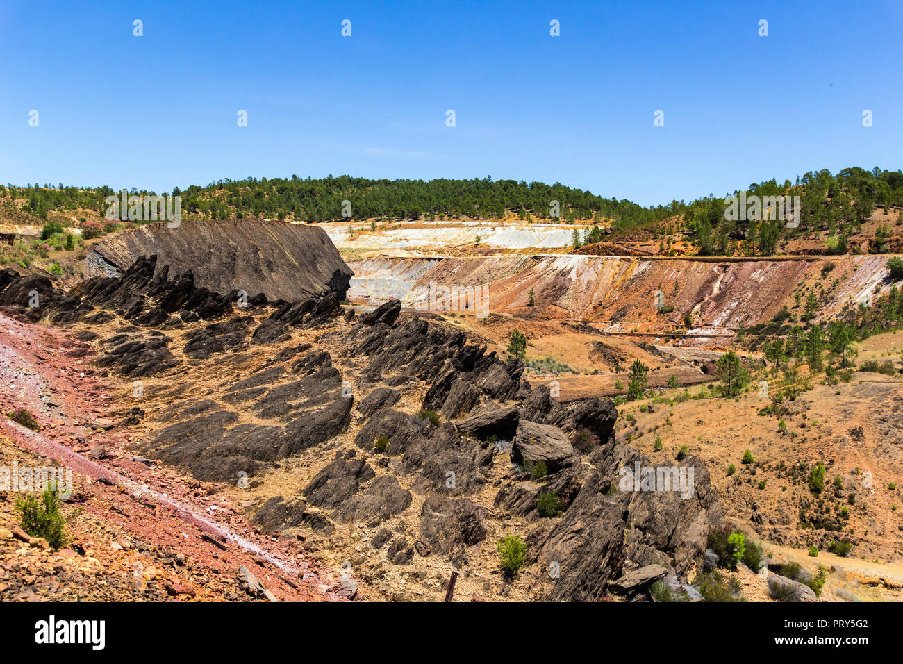 Near view of copper mining dross Stock Photo - Alamy
