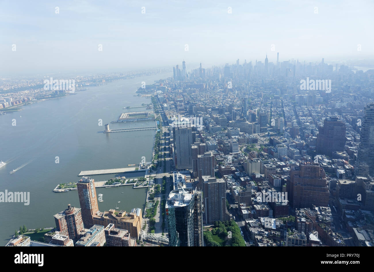 New York, USA: May 25, 2018: New York panoramic view from One World ...