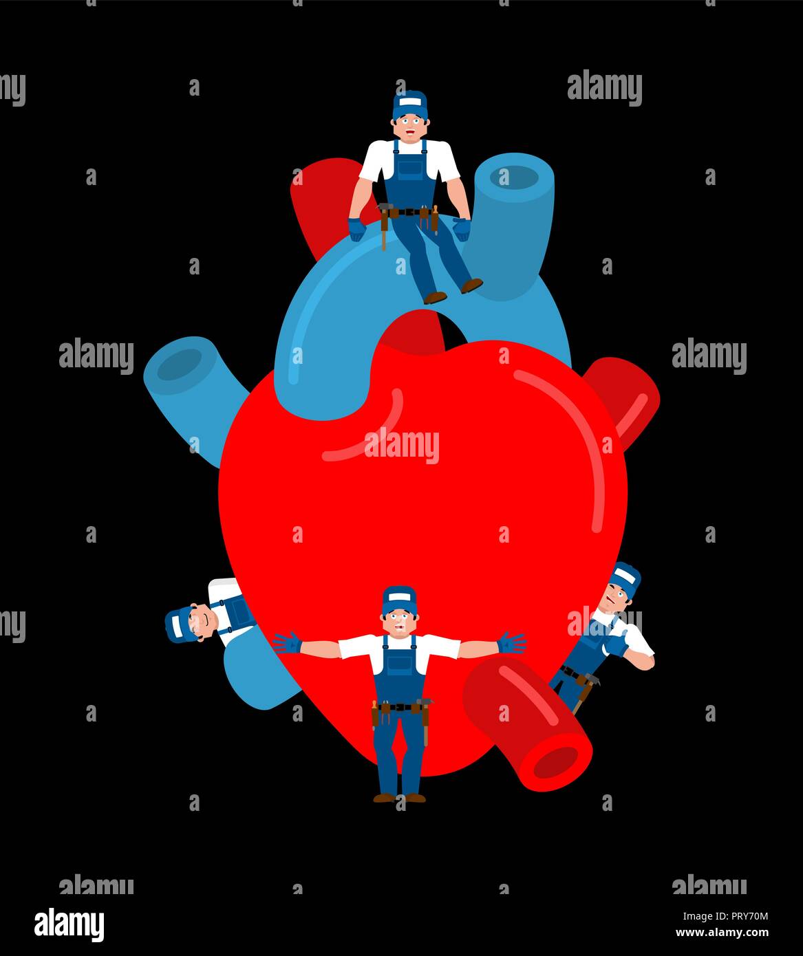 Hospital maintenance technician Stock Vector Images - Alamy