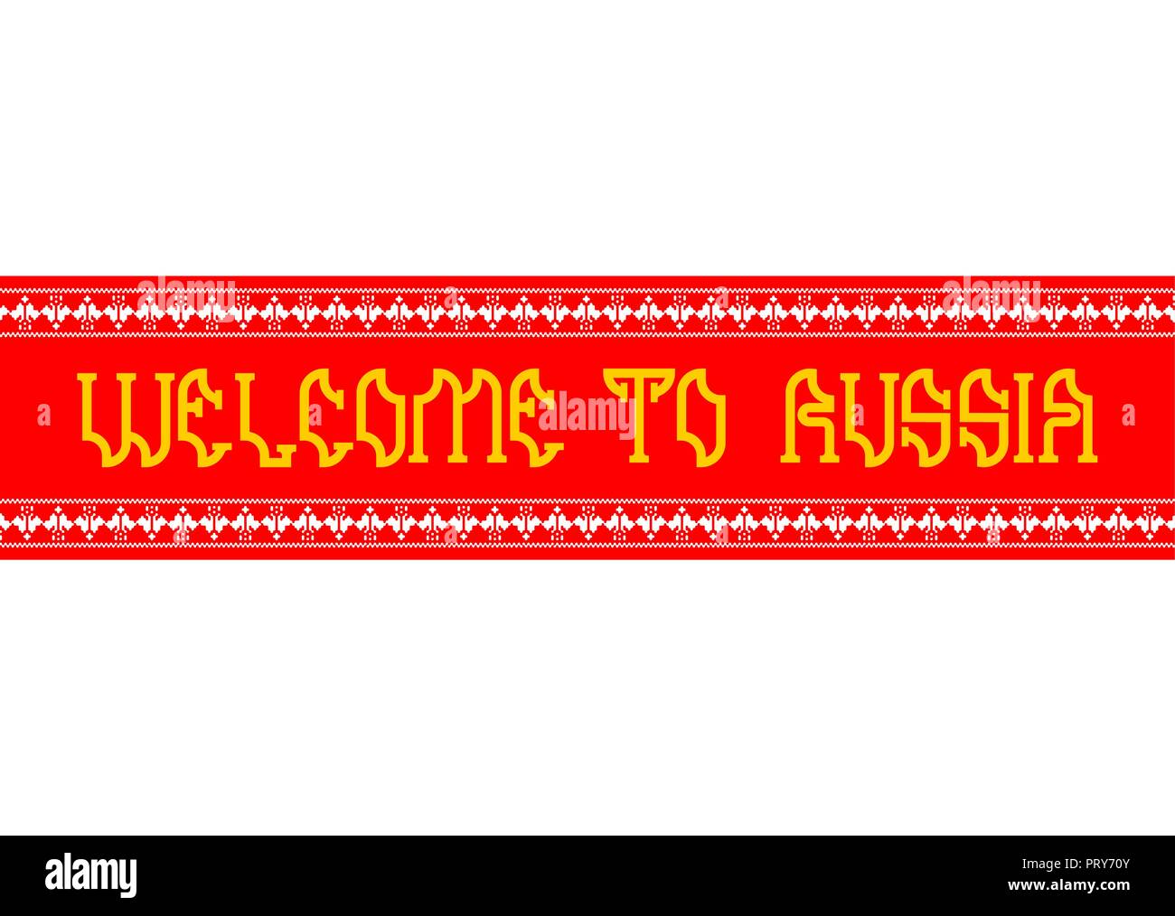 Welcome to Russia Symbol. Russian national background Stock Vector ...
