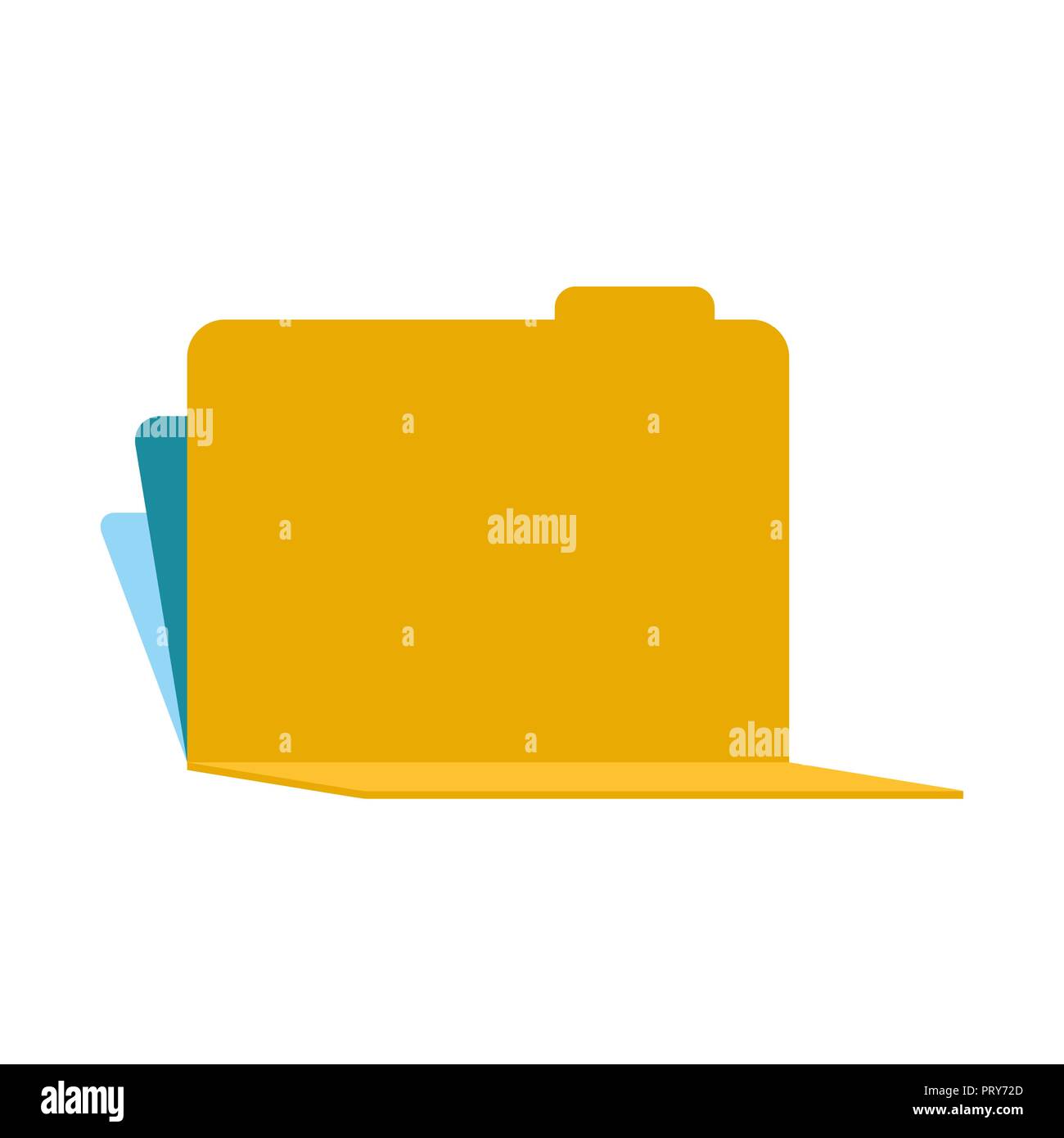 Open folder 3d template isolated. Vector illustration Stock Vector ...