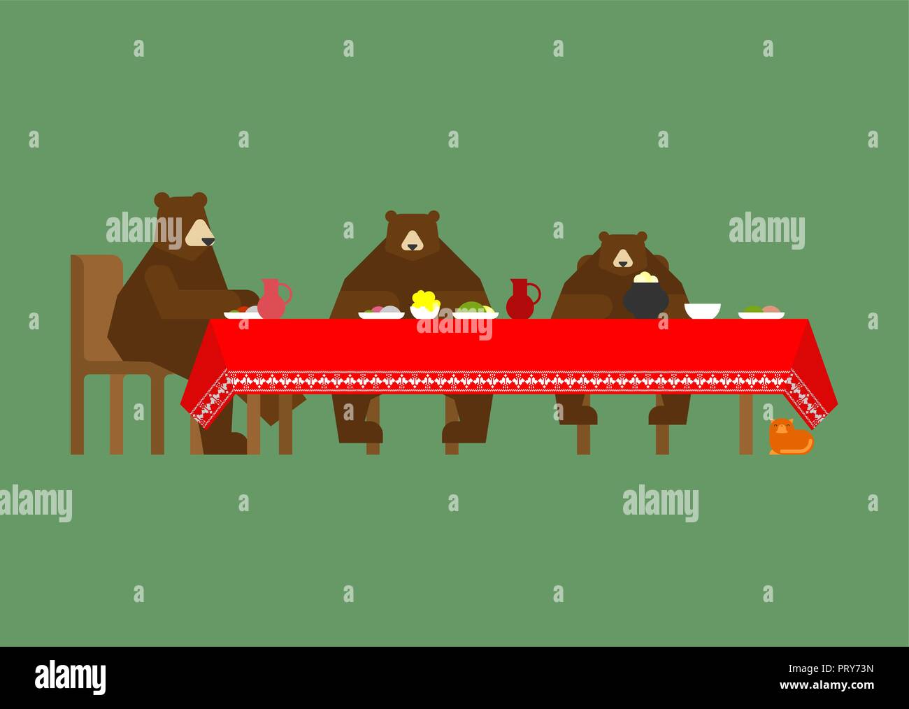 Child laying table Stock Vector Images - Alamy