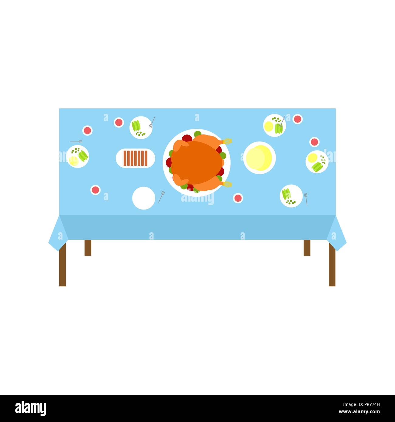 Dinner table on special Stock Vector Images - Alamy