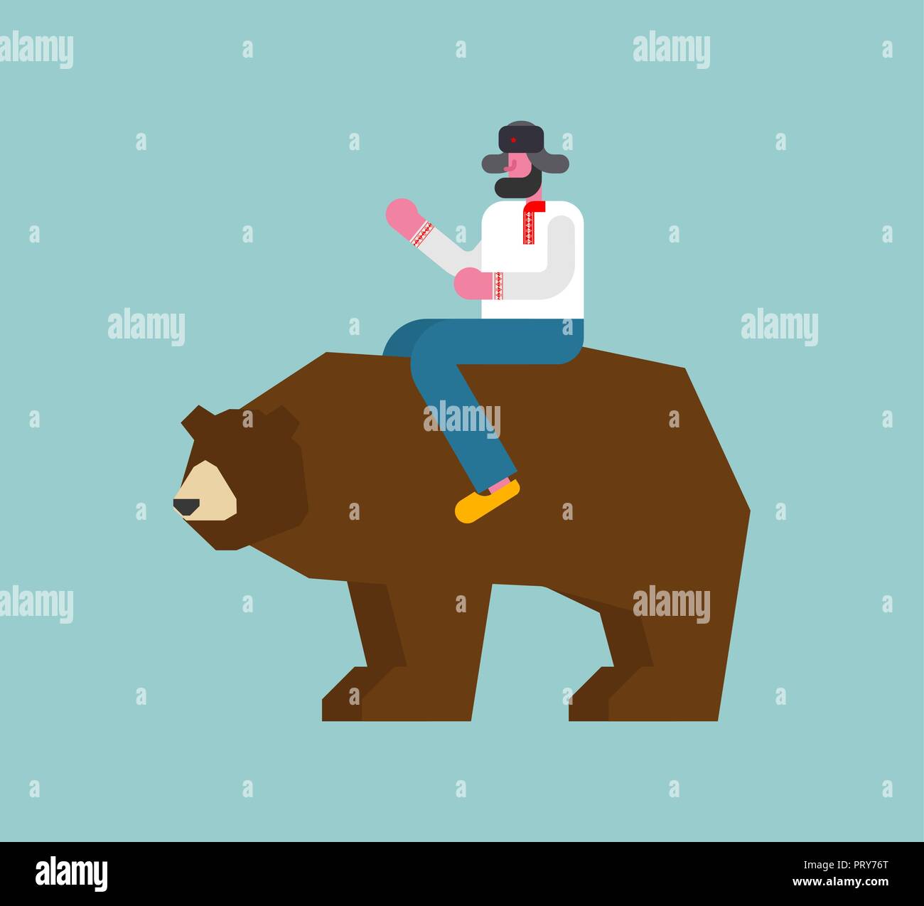 Adult male grizzly bear Stock Vector Images - Alamy