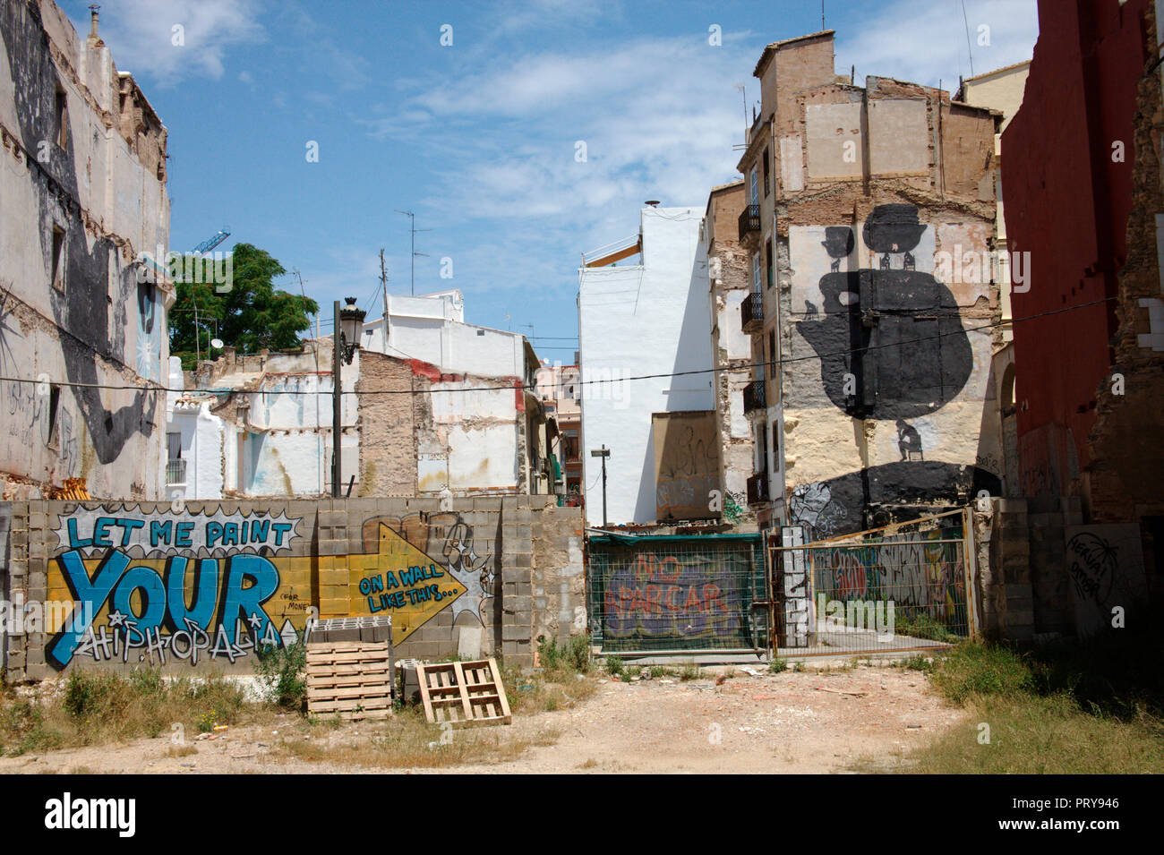 Derelict buildings in Valencia Stock Photo - Alamy