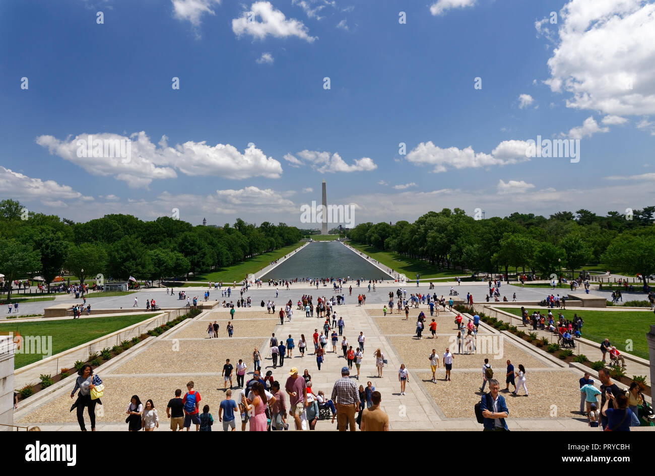Washington Monument Marble Stripe, The 152-foot tall marble stub Stock ...
