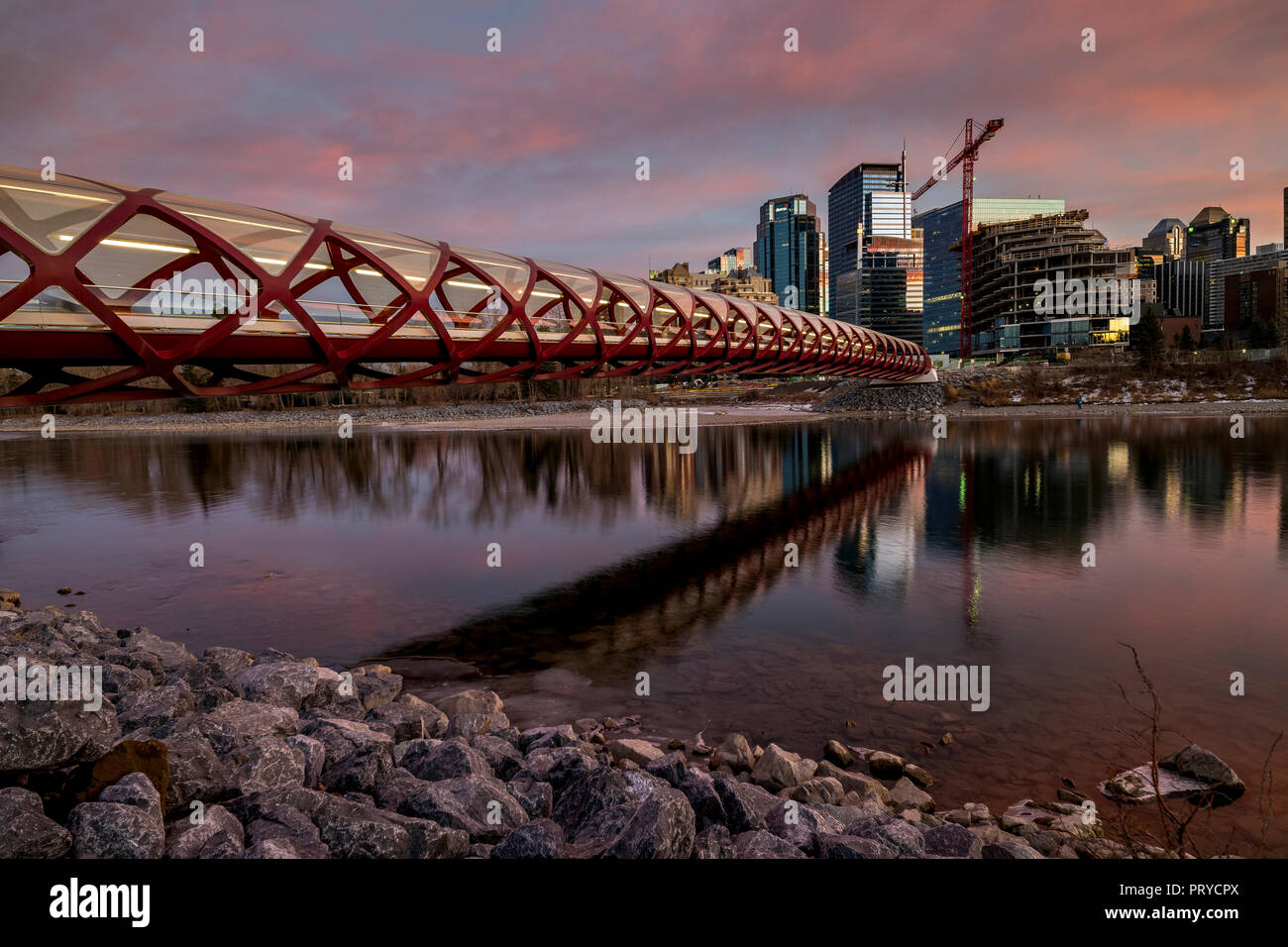 Calgary peace bridge hi-res stock photography and images - Alamy