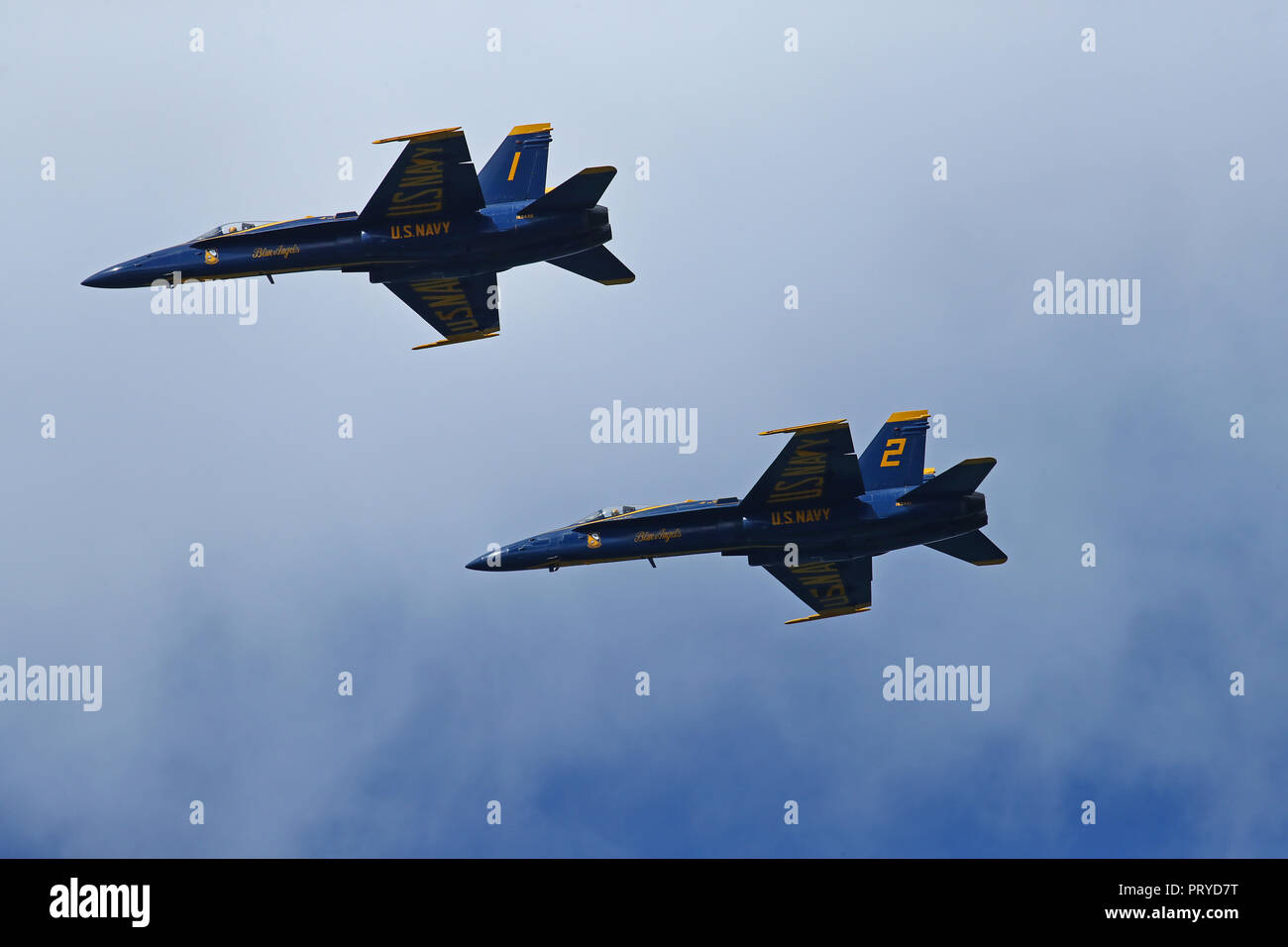 US Navy Blue Angels fly over San Francisco, Ca. USA Stock Photo - Alamy