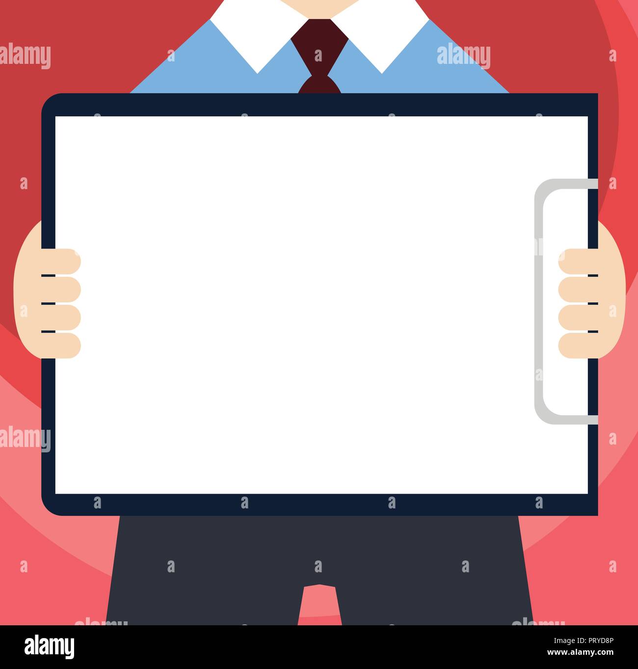 Flat design business Vector Illustration Empty template esp isolated ...