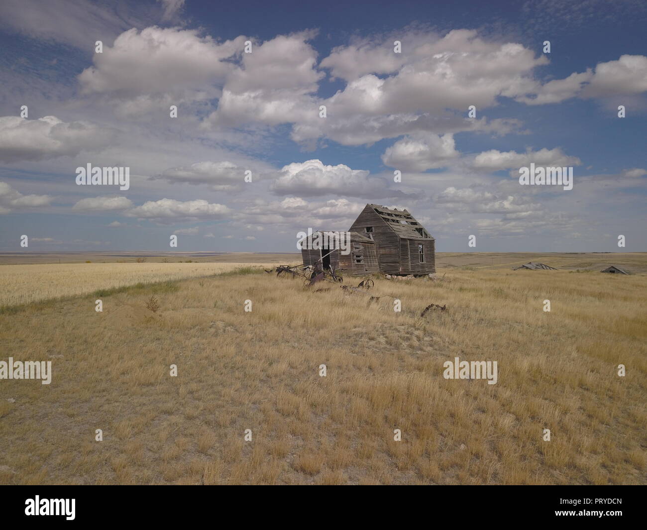 Abandoned homestead, Hwy 18, Saskatchewan, Canada, Palliser Triangle ...