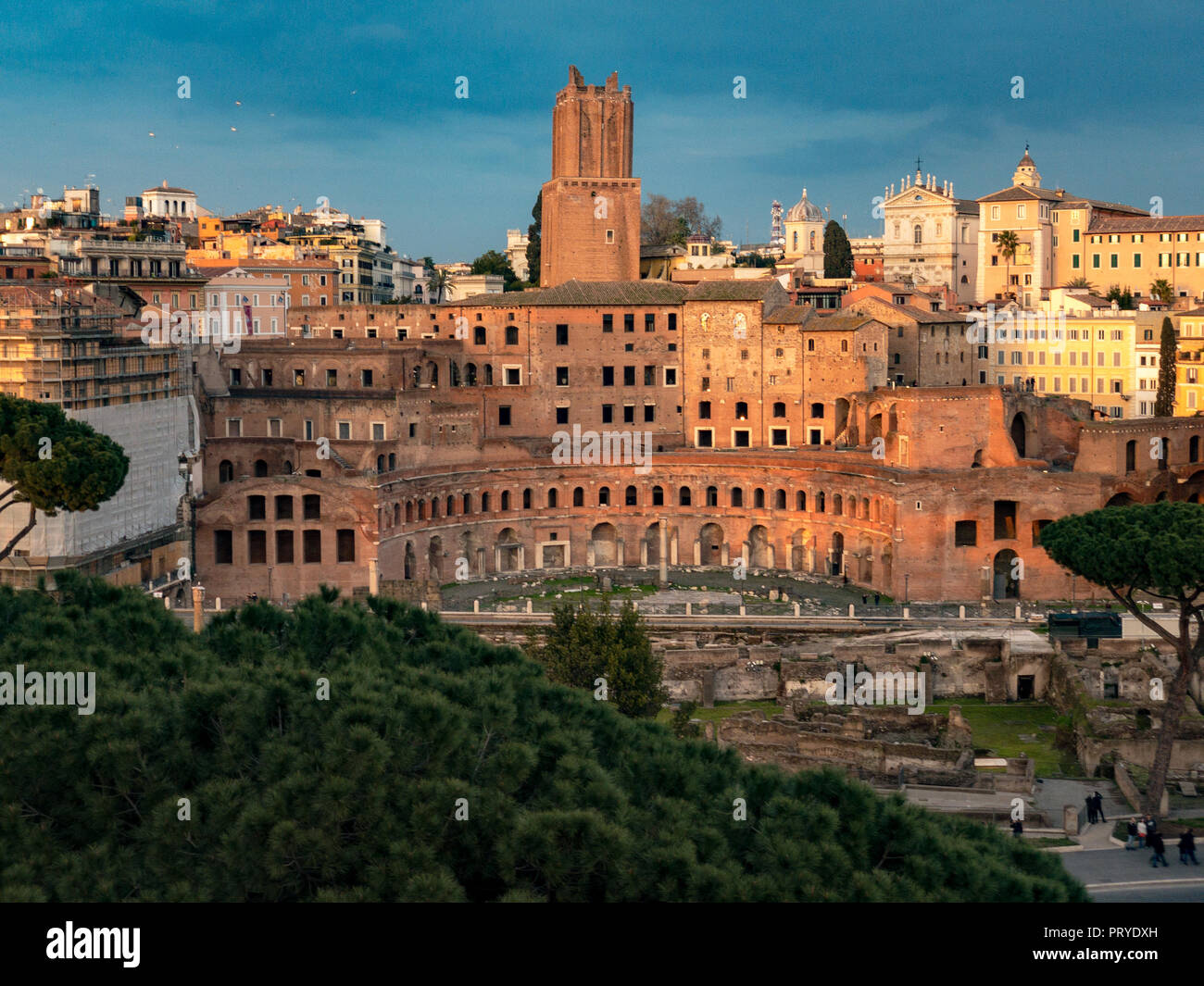 Trajan's Forum in Rome, Italy. It was the last of the Imperial fora to ...