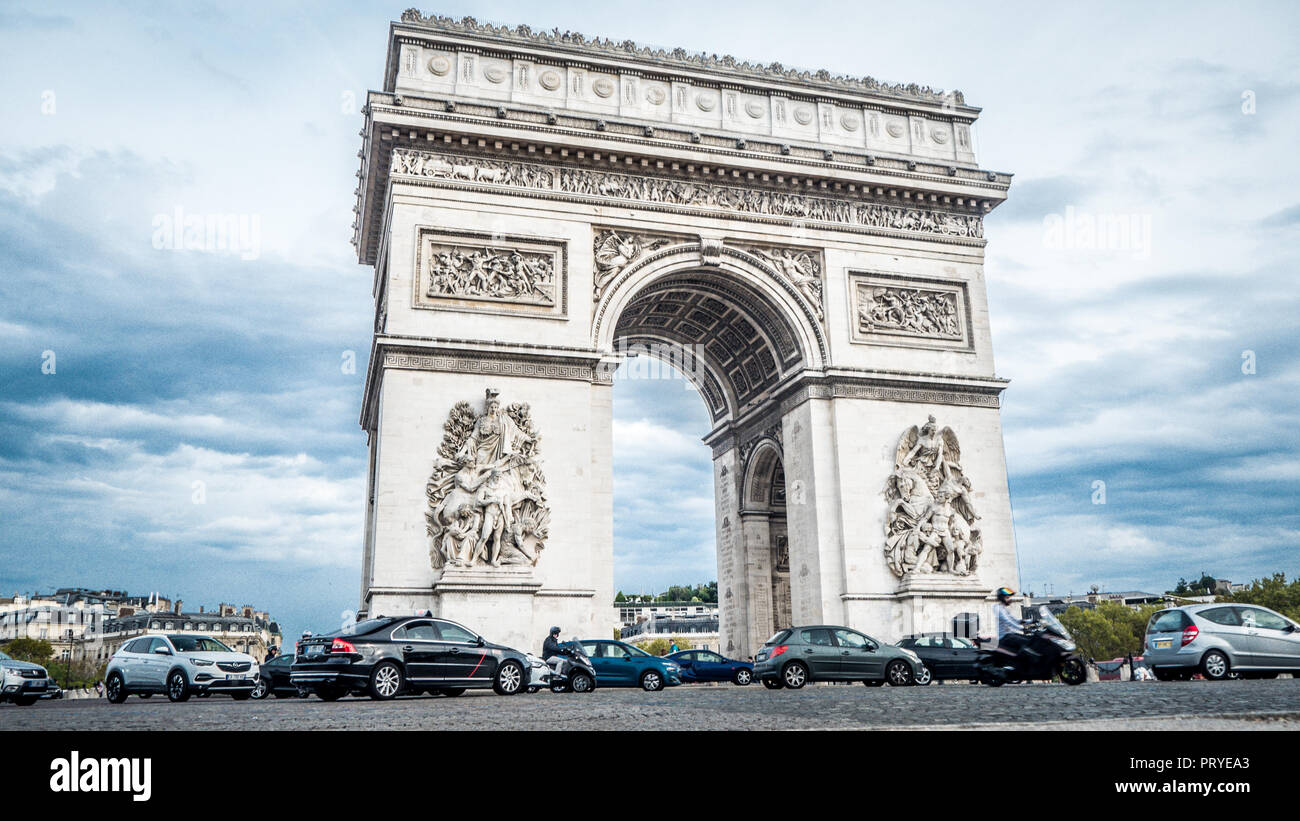 Triumph Arch in Paris, France Stock Photo - Alamy