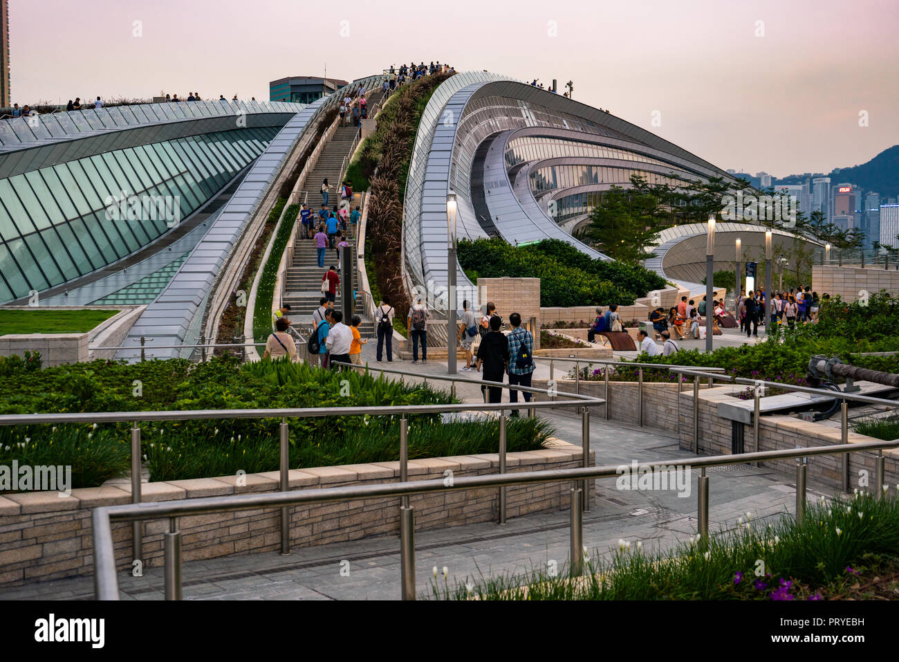 West Kowloon Station, terminus building exterior of China High Speed ...