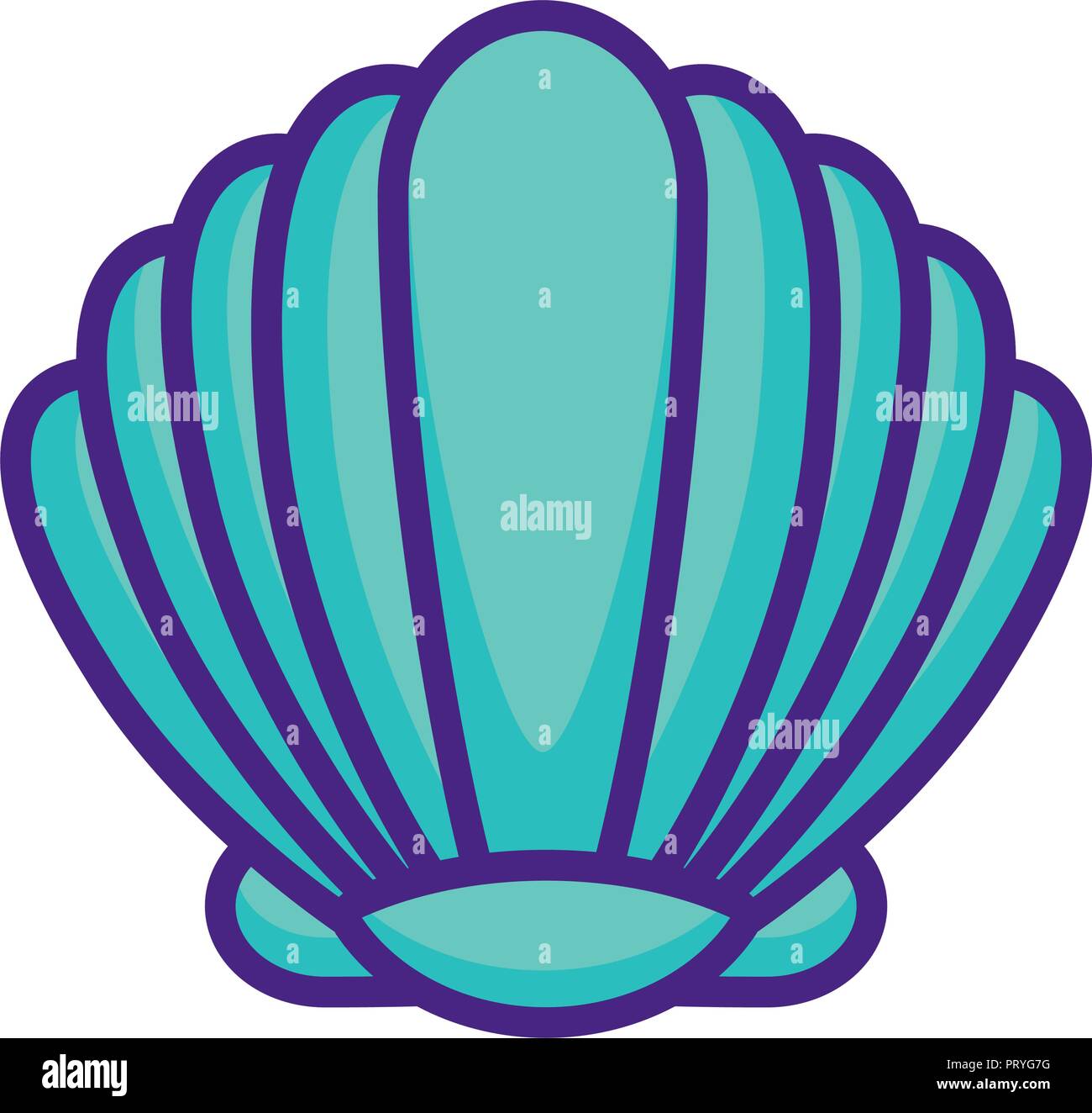 cute shell marine icon vector illustration design Stock Vector Image ...